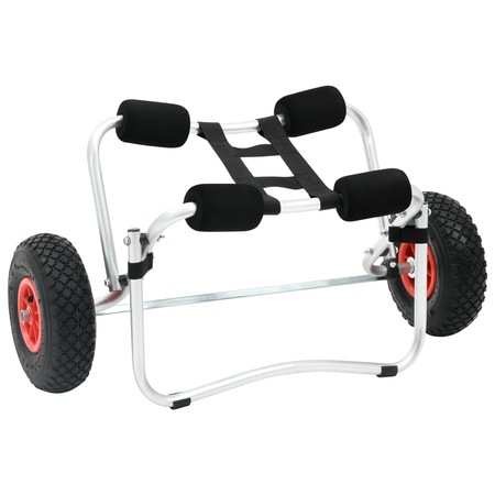 Carucior caiac vidaXL, Aluminiu, 72 x 50 x 26cm, 3.3 kg - eMAG.ro