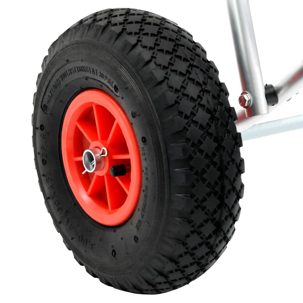 Carucior caiac vidaXL, Aluminiu, 72 x 50 x 26cm, 3.3 kg - eMAG.ro