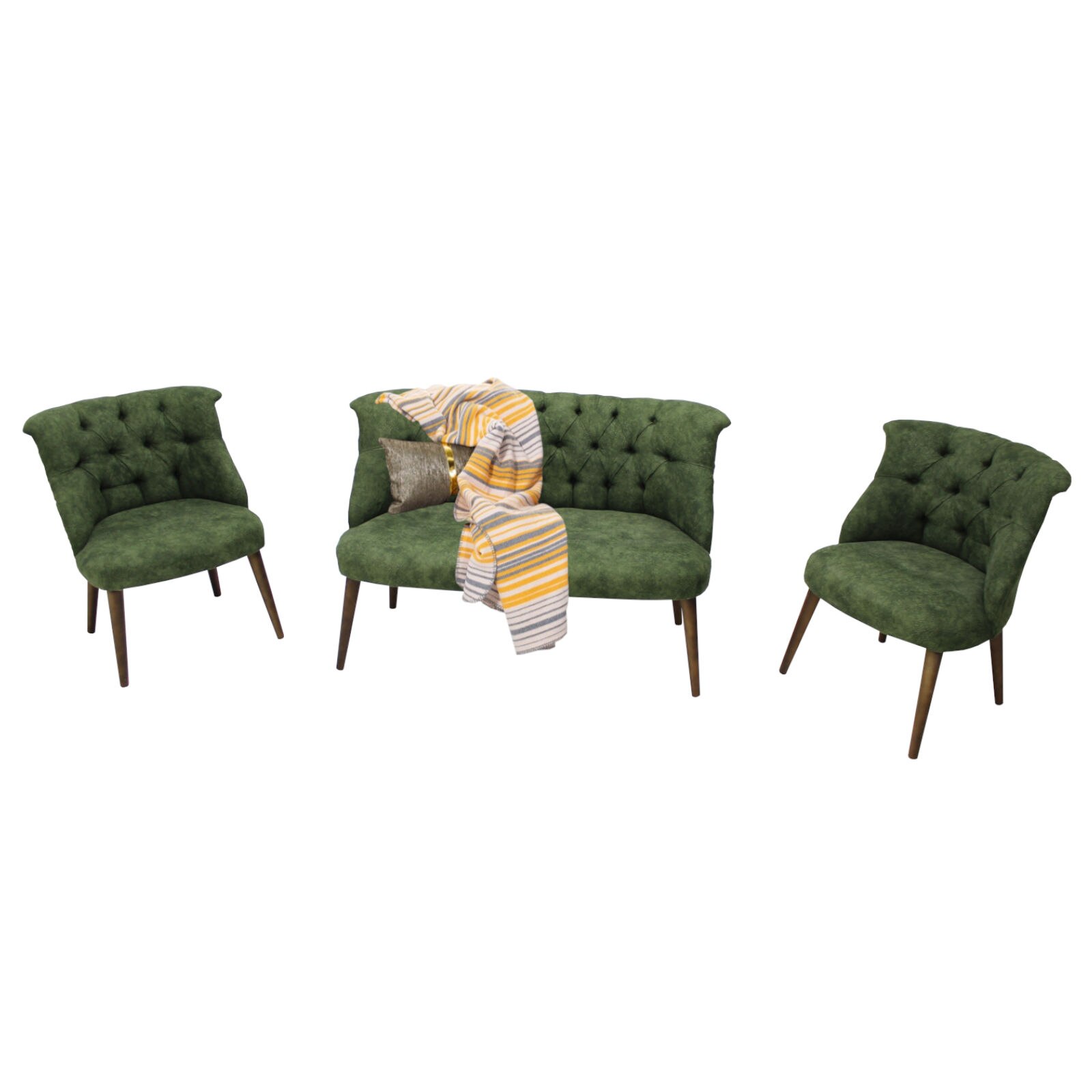 Set 2 fotolii Ella, cadru din lemn, tapiterie din material textil ...