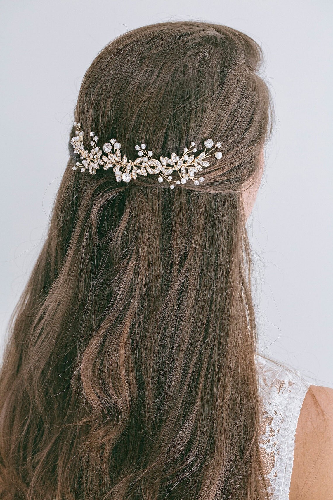 Coronita par, Alama/Cristal/Aliaj/Pietre semipretioase, Model flori ...