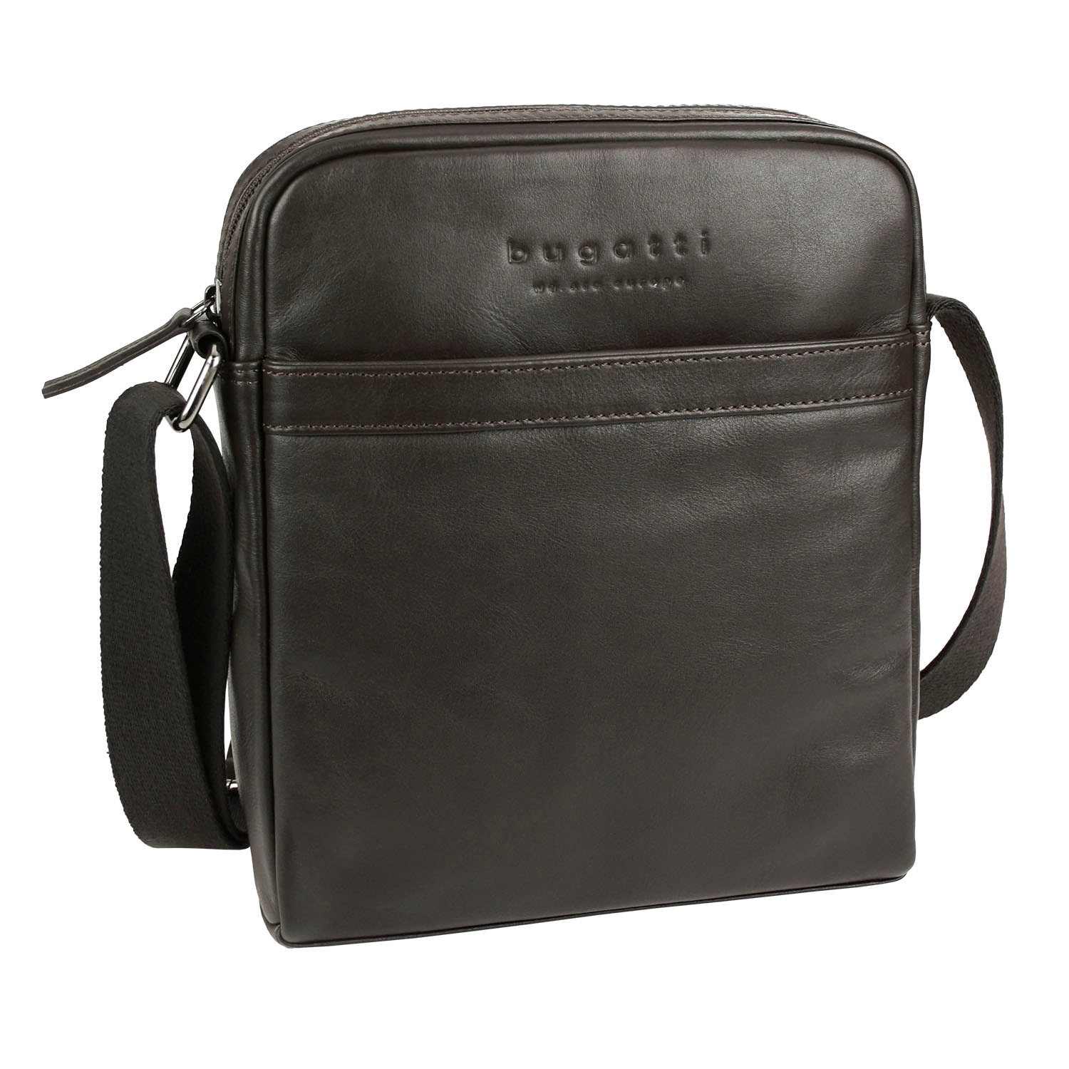 Geanta barbati din piele naturala, Bugatti, Corso, Maro - eMAG.ro