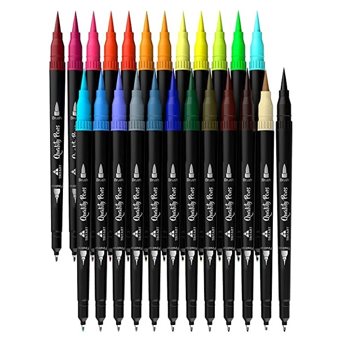 Set de Carioci, Tritart, 2 Capete, 25 de buc, Multicolor - eMAG.ro