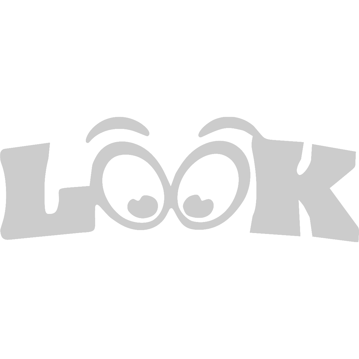 Sticker auto ''Look'', 20x7 cm, Alb - eMAG.ro