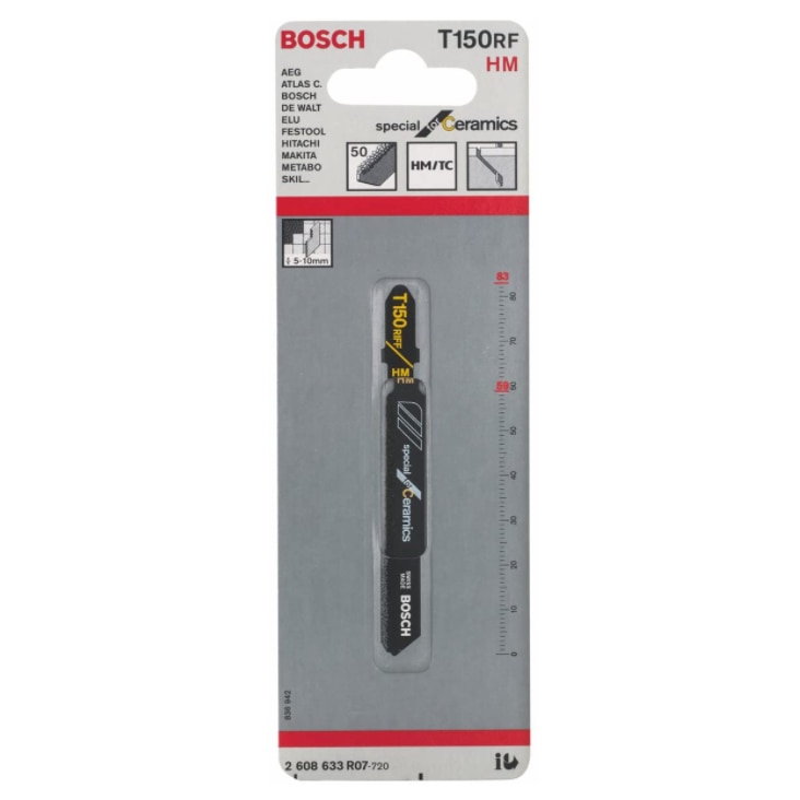 Panza pentru fierastrau pendular, Bosch T150RF HM, Special for Ceramics ...