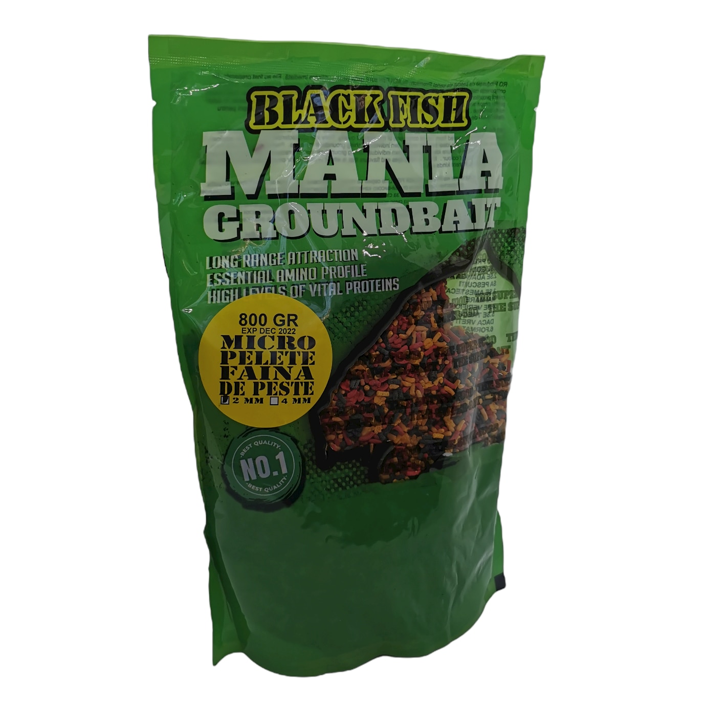 Punga Groundbait, Black Fish, Micro pelete 2mm 6.4kg, aroma Faina de ...