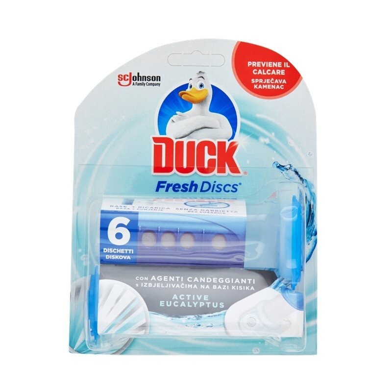 Set 3 x Odorizant Toaleta Aparat cu Gel Duck Fresh Discs Eucaliptus 36 ...