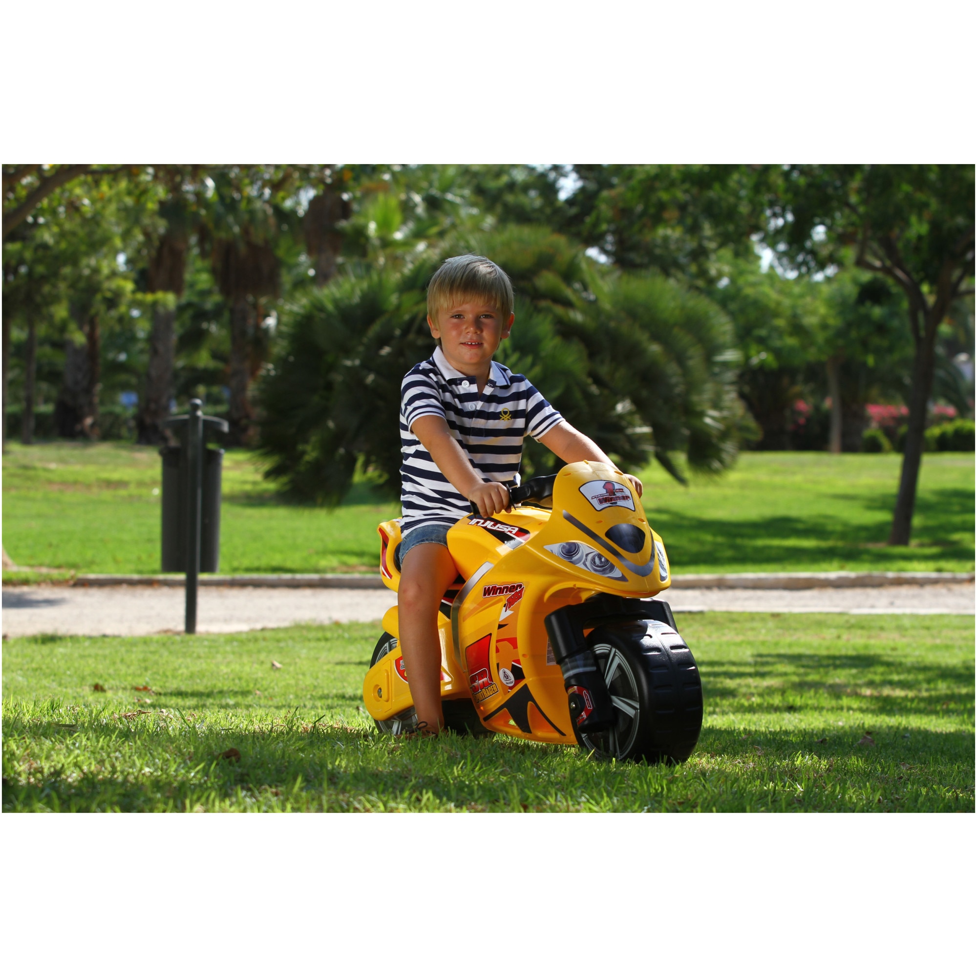 Мотоциклет Ride-on Injusa - Winner, Жълт - eMAG.bg