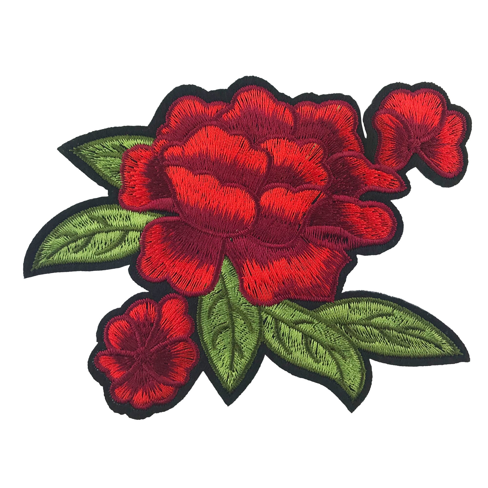 Petic Textil, Little Angel, Rose brodated, Rosu, 13 cm x 9.5 cm - eMAG.ro