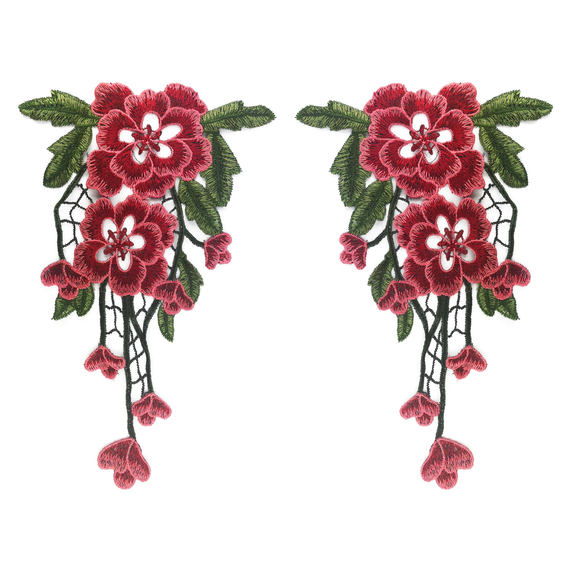 Petic Textil, Little Angel, Rose, floare, efect 3D, Negru, 8.5 cm x 8.5 ...