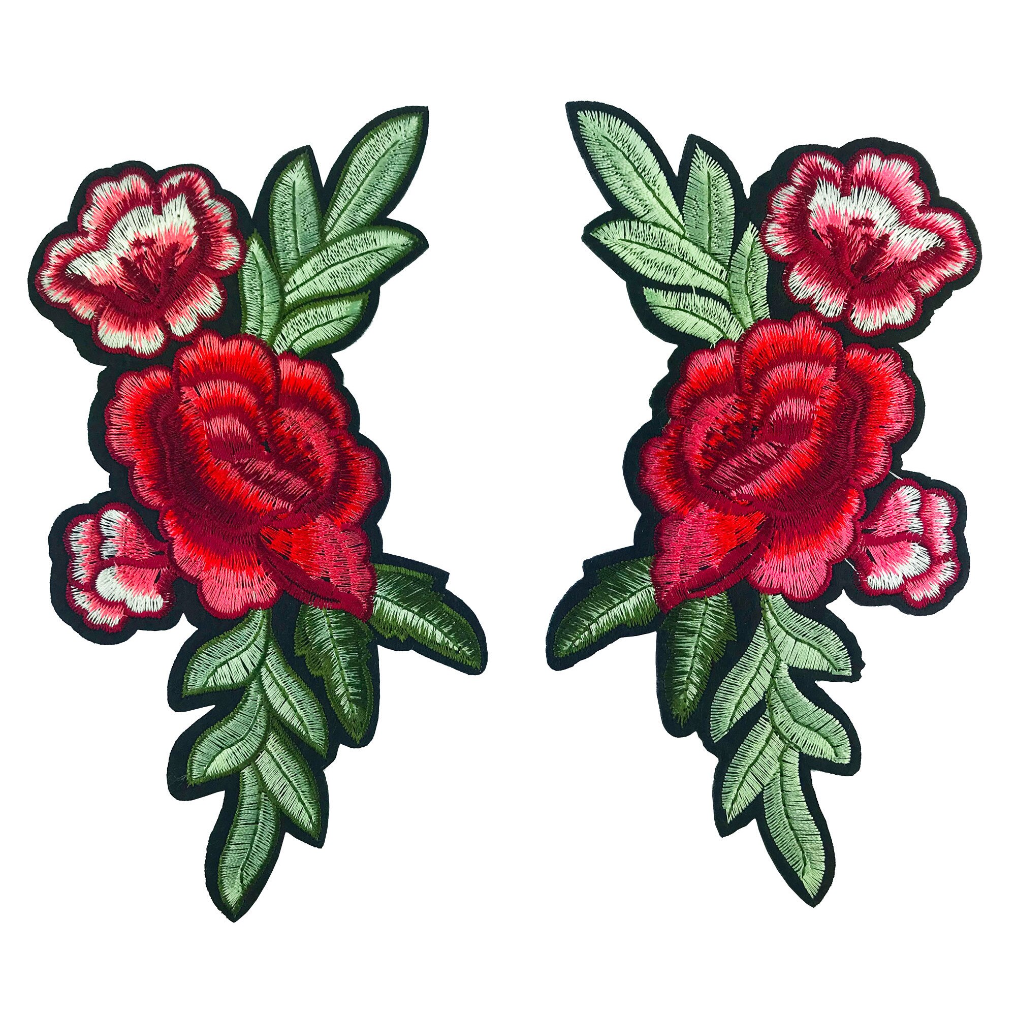 Petic Textil, Little Angel, Rose, 2 bucati, Rosu, 10 cm x 20.7 cm - eMAG.ro