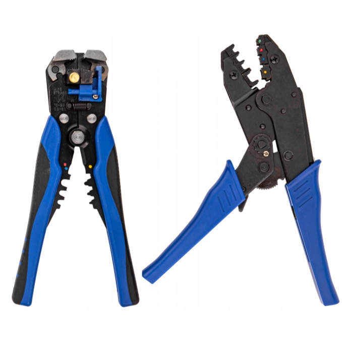 Комплект от 2 броя клещи за кримпване на кабели 0 5 Mm² 16 Mm²
