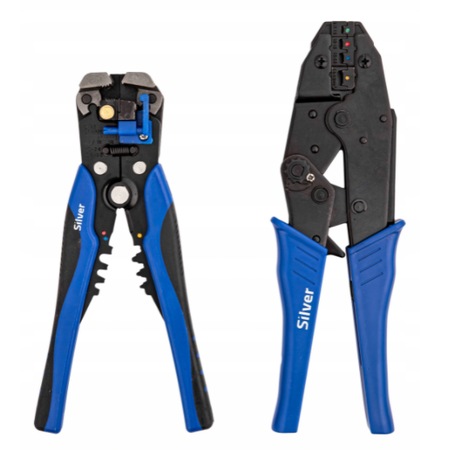 Set 2 clesti pentru sertizare cabluri 0,5 mm² - 16 mm² Silver - eMAG.ro