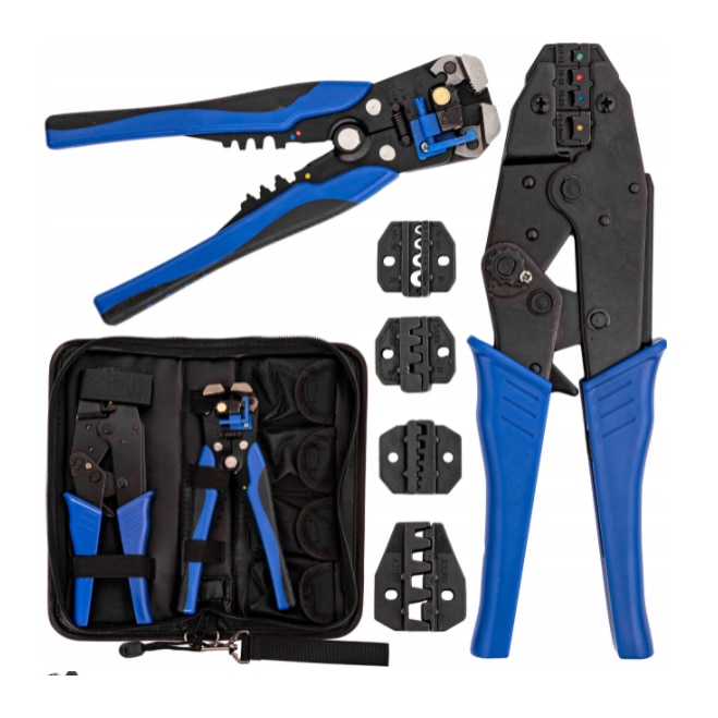 Set 2 clesti pentru sertizare cabluri 0,5 mm² - 16 mm² Silver - eMAG.ro