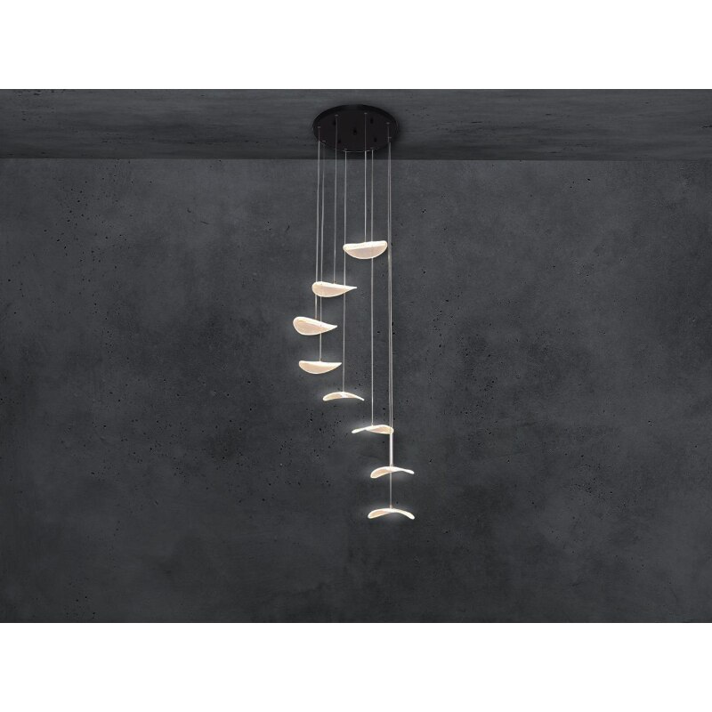 Lustra tip pendul LED, Venus, Inaltime reglabila, 8 surse de lumina ...