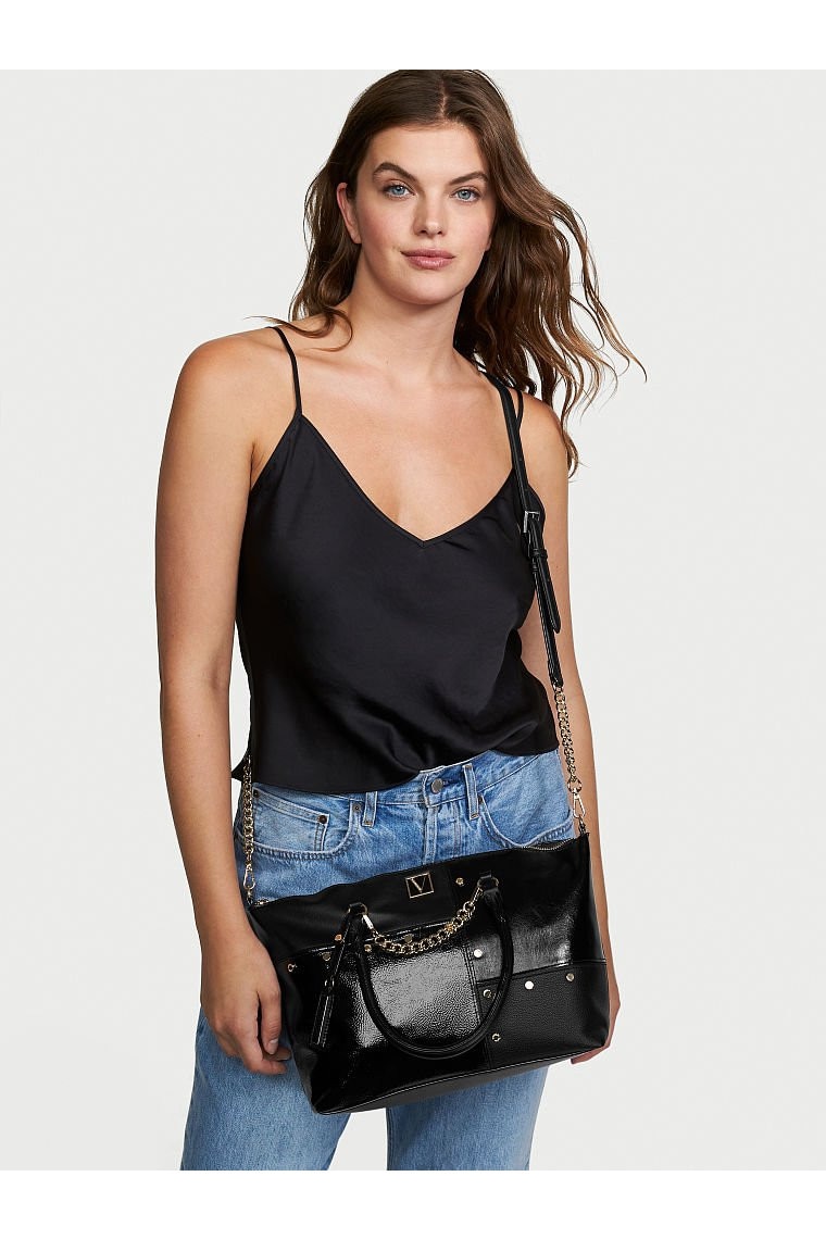 Geanta, Victoria's Secret, Slouchy Satchel, Black - eMAG.ro