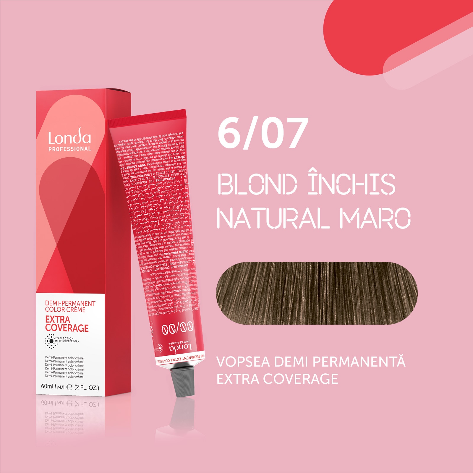 Боя за коса Londa Professional Londacolor Extra Cover 6/07 - eMAG.bg