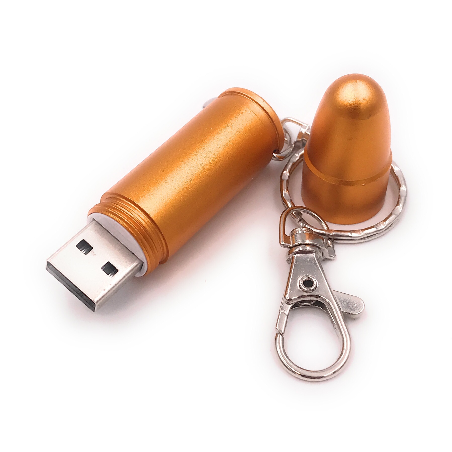 Memorie USB, 8 GB, Model glont, USB 2.0, Auriu - eMAG.ro