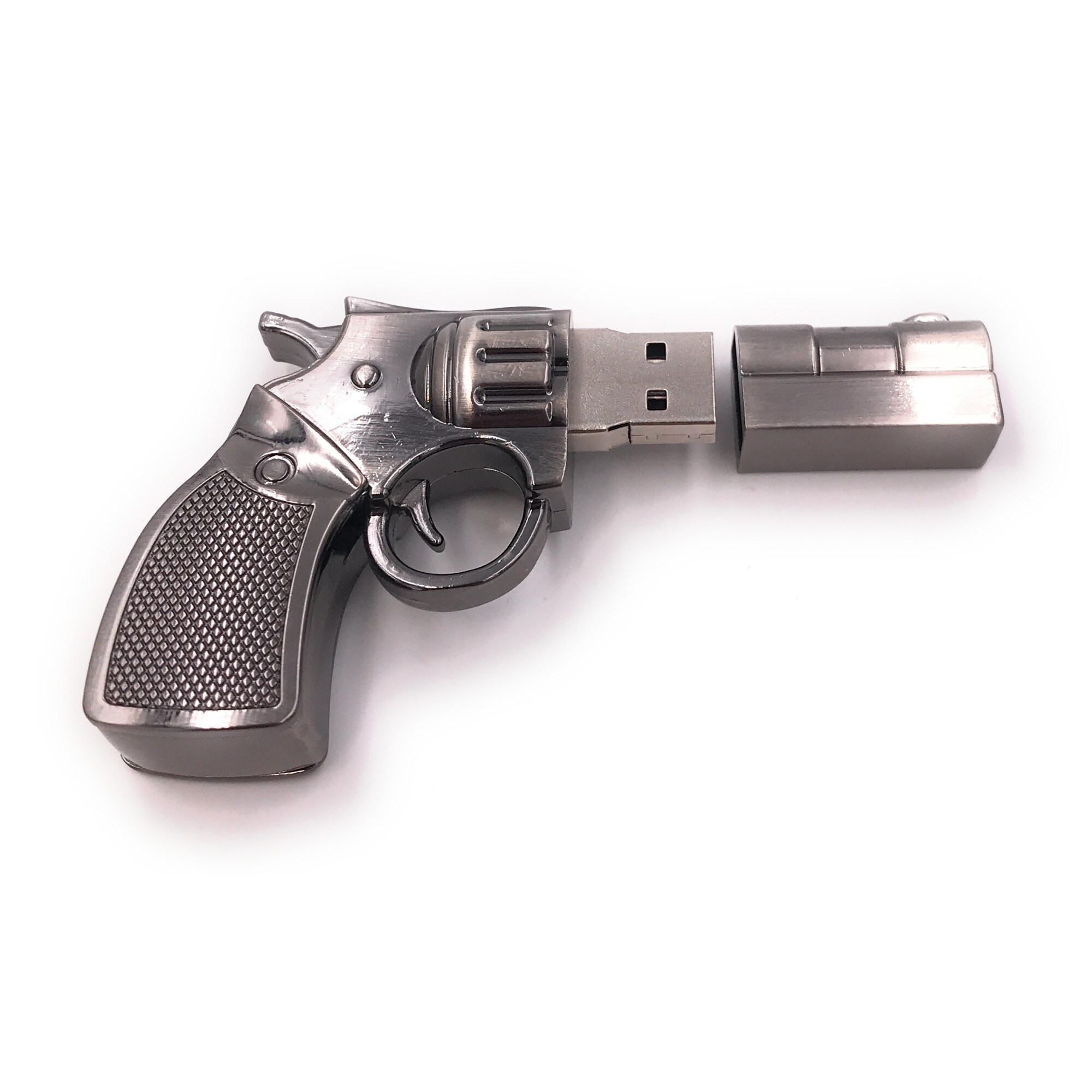 Memorie USB, 8 GB, Model revolver, USB 2.0, Argintiu - eMAG.ro
