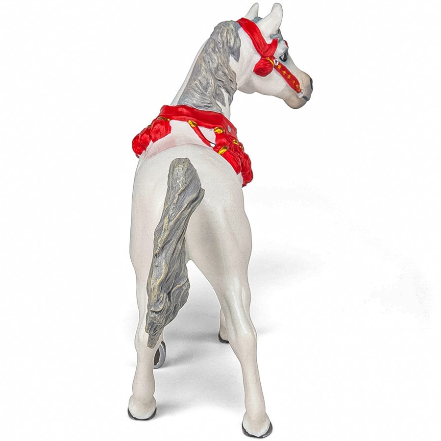 Figurina Papo - Cai si Ponei, Cal Arab alb de parada - eMAG.ro