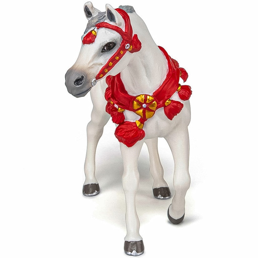 Figurina Papo - Cai si Ponei, Cal Arab alb de parada - eMAG.ro