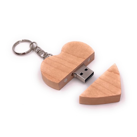 Stick USB 2.0 Breloc Inima, Onwomania, 32 GB, Maro deschis - eMAG.ro