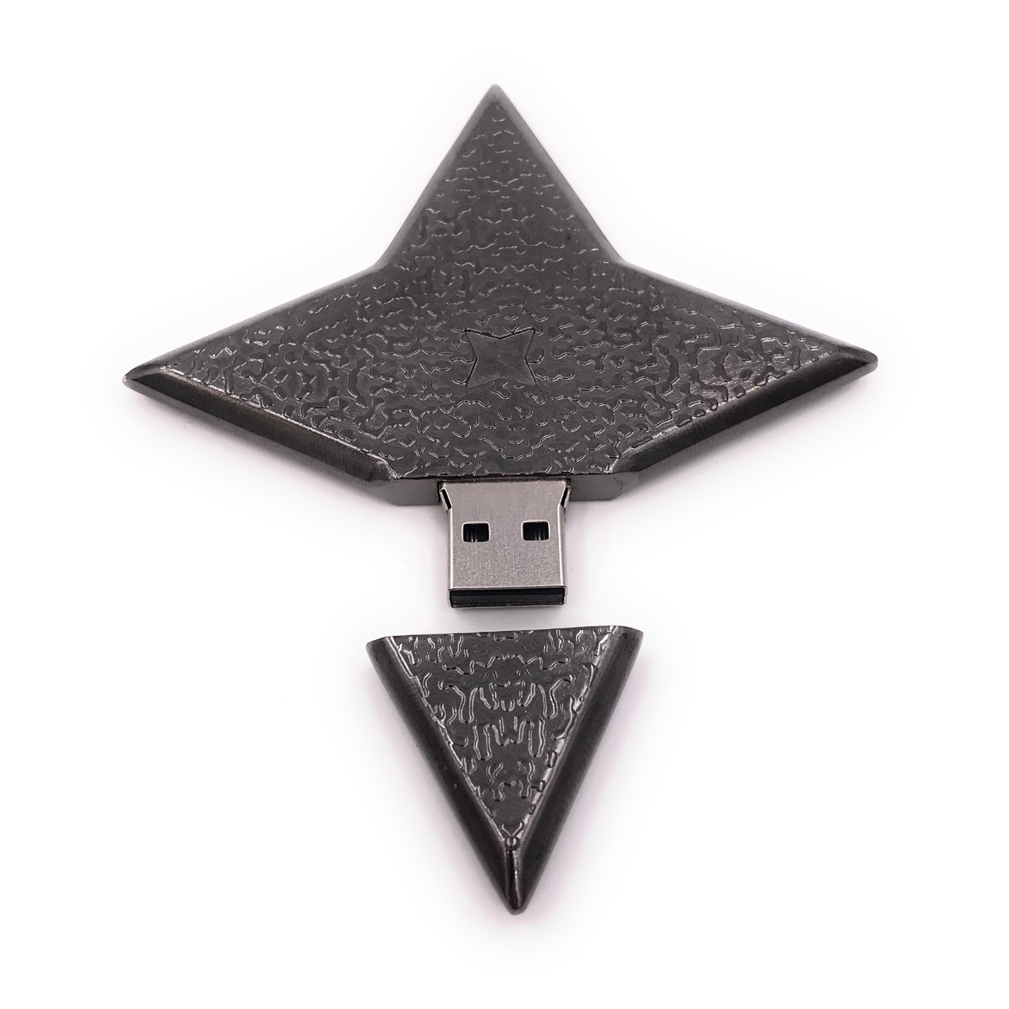 Stick USB in forma de stea, Metal, 8 GB, USB 2.0, Negru - eMAG.ro