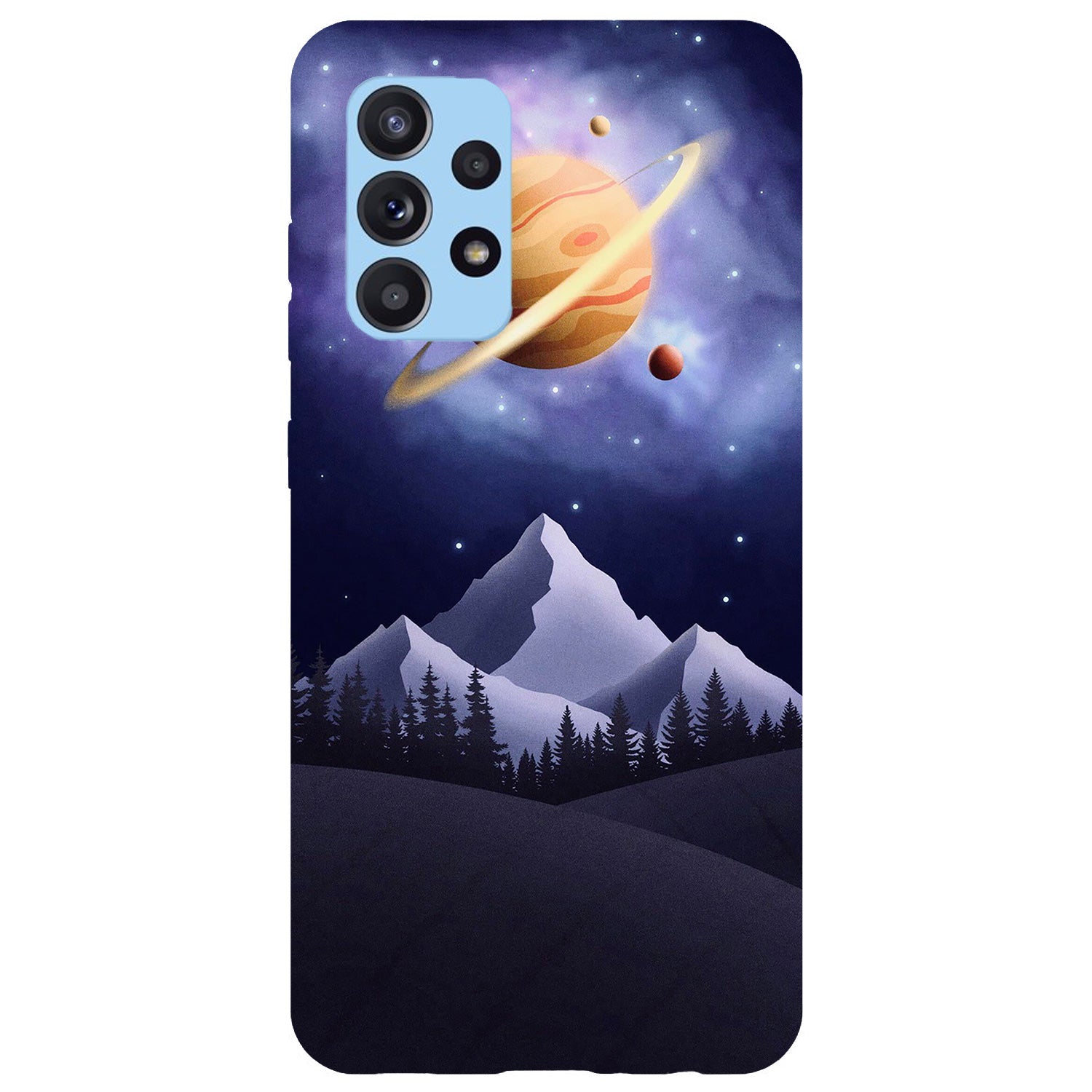 Кейс съвместим с Samsung Galaxy A52 модел Space View, Силиконов, TPU ...