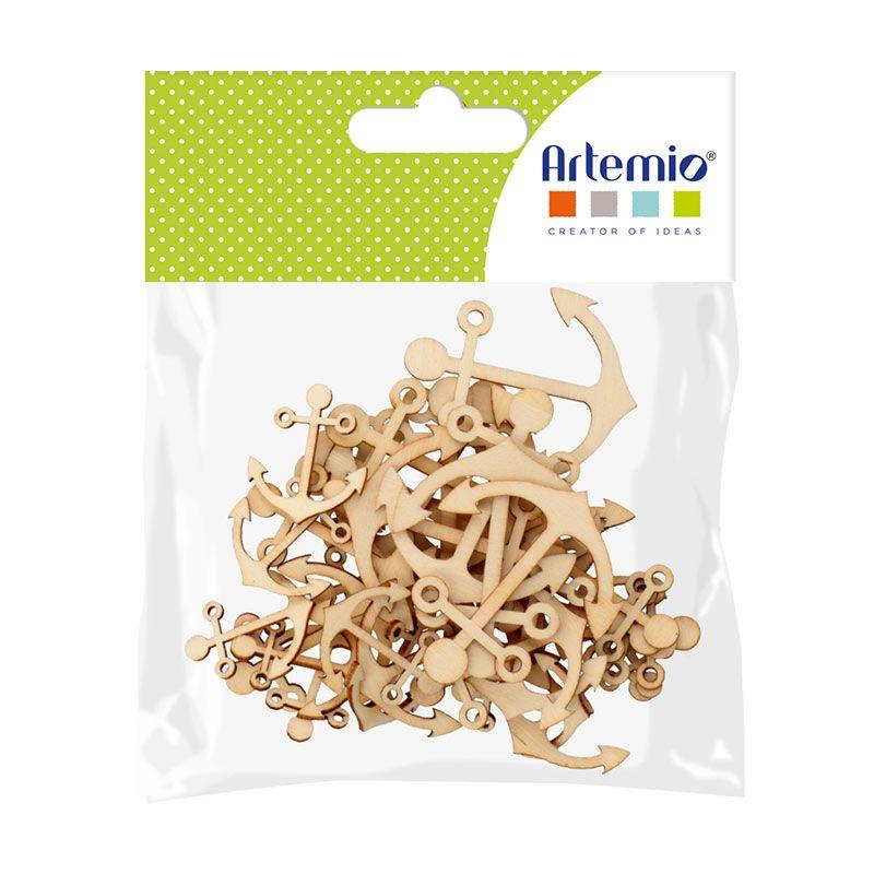 Set 30 ancore decorative, Artemio, Lemn, Maro - eMAG.ro