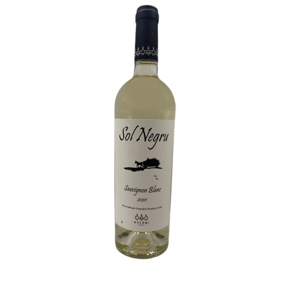 Vin alb sec, Sol Negru, Sauvignon Blanc, 0.75l, 2020 - eMAG.ro