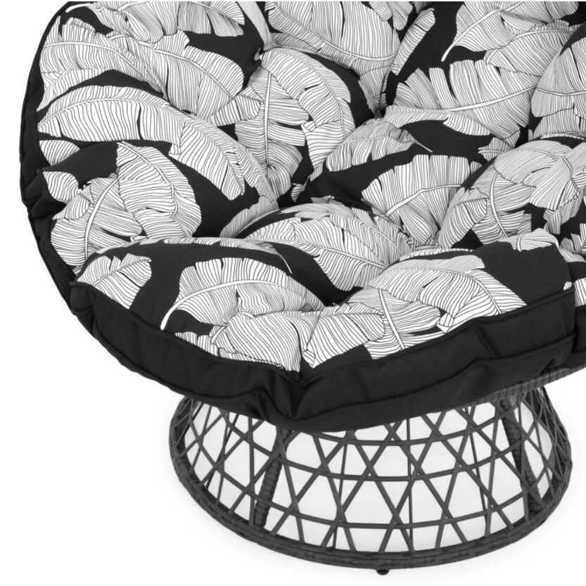 Set mobilier gradina AIX, doua fotolii rotative si masuta, cadru otel ...