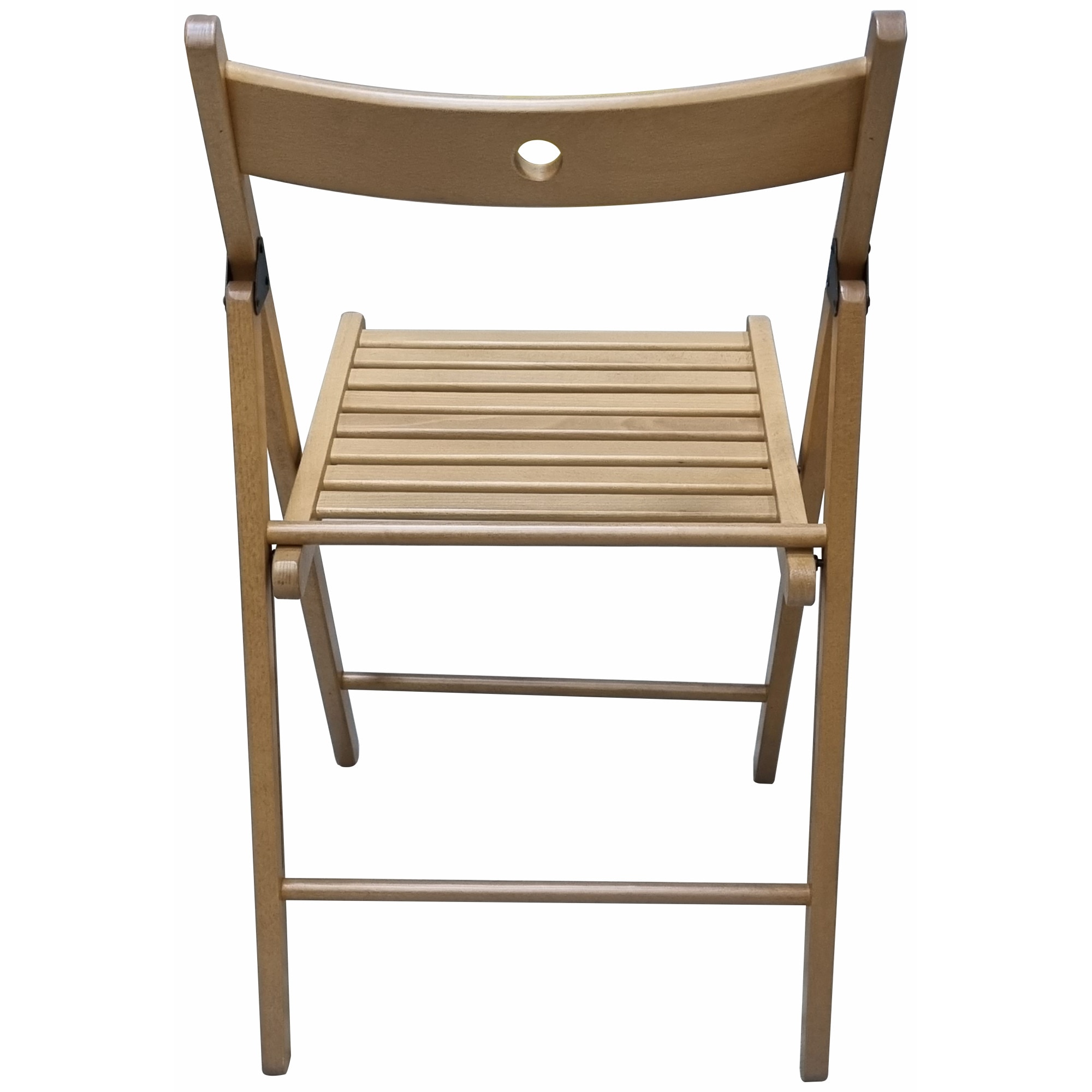 Set 2 scaune pliante lemn, natur, 77 x 44 x 51 cm - eMAG.ro