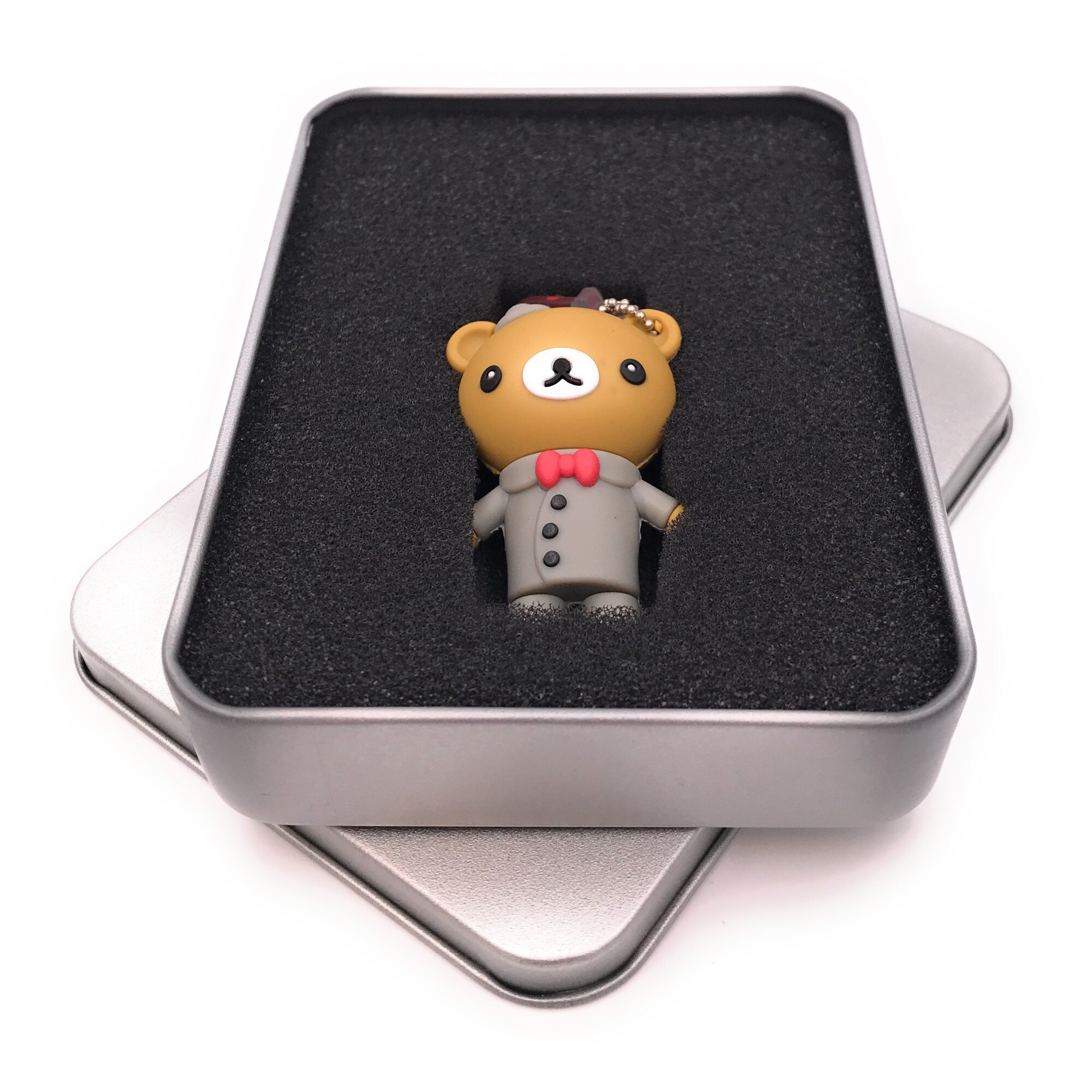 Stick USB in forma de ursulet, 8 GB, USB 2.0, Maro/Gri - eMAG.ro