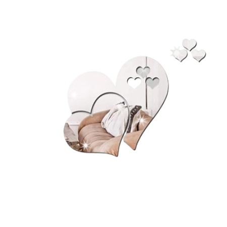 Sticker Acril Decorativ, Inimi Unite - eMAG.ro