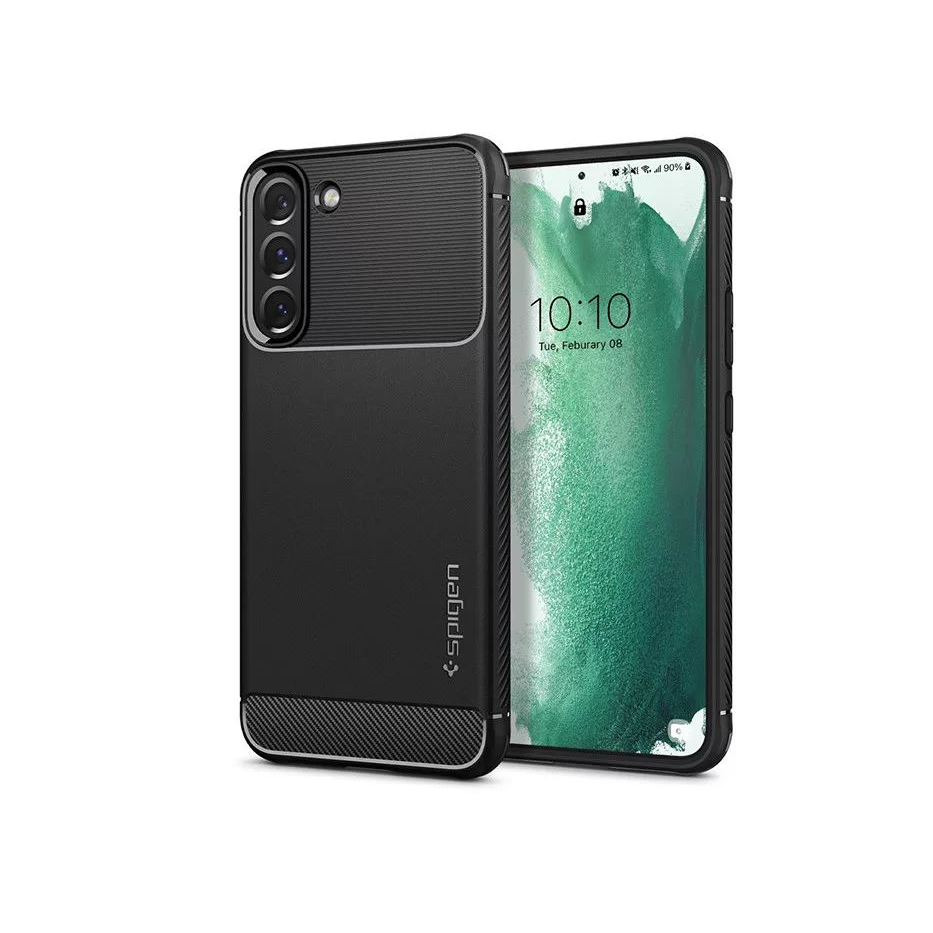 Spigen Rugged Armor Samsung S906 Galaxy S22+ ütésálló hátlaptok fekete ...