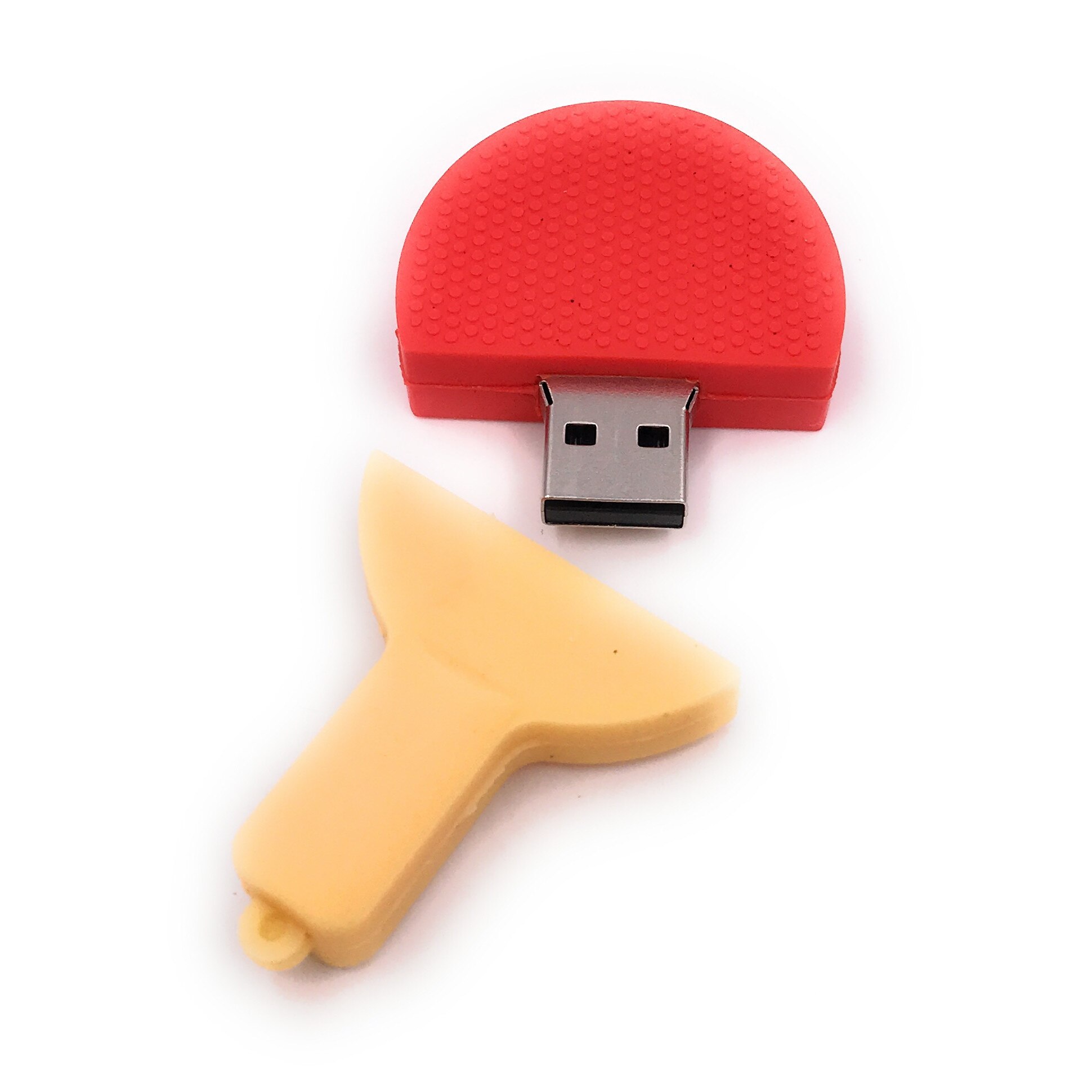 Stick USB, Model paleta tenis de masa, 16 GB, USB 3.0, Bej/Rosu - eMAG.ro