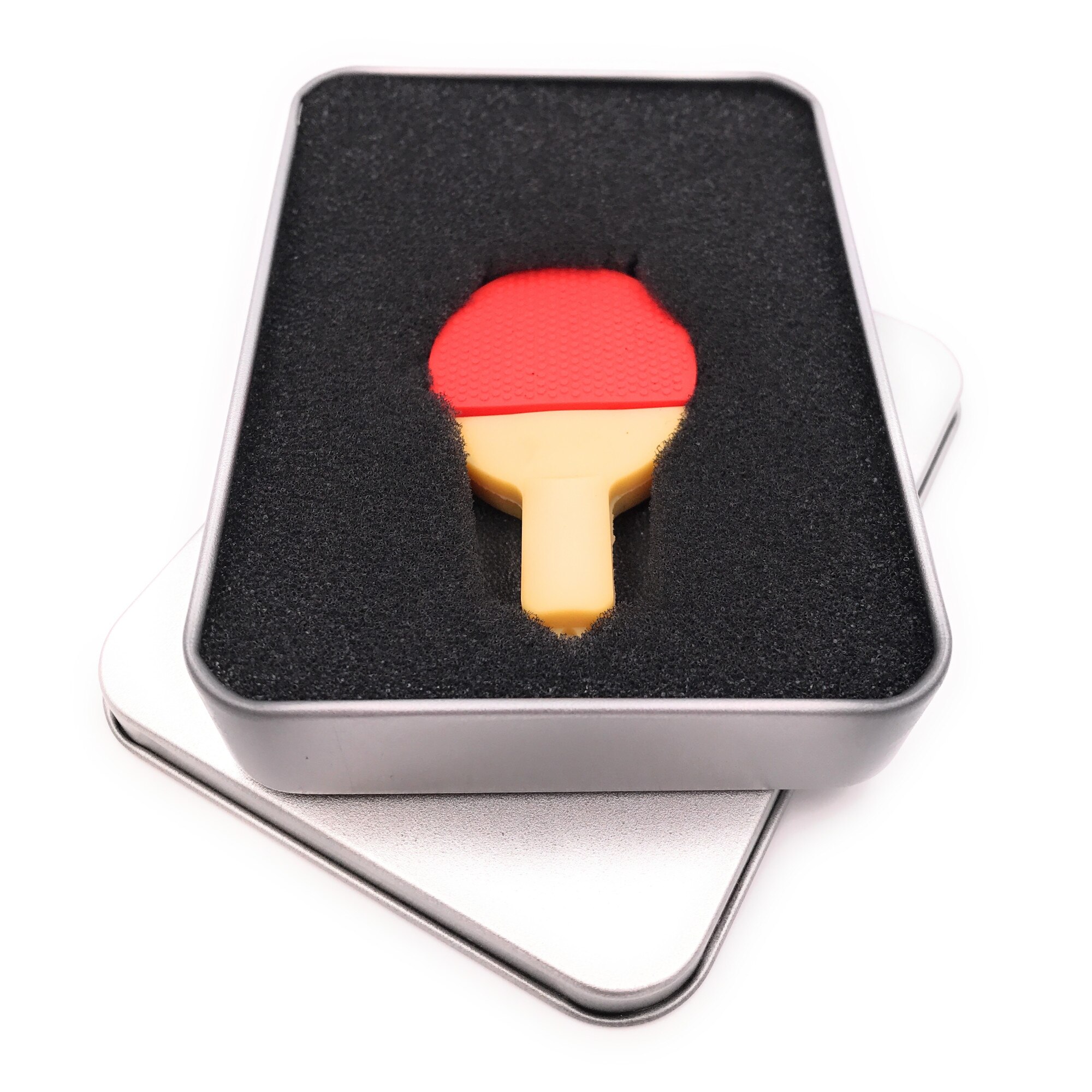 Stick USB, Model paleta tenis de masa, 16 GB, USB 3.0, Bej/Rosu - eMAG.ro