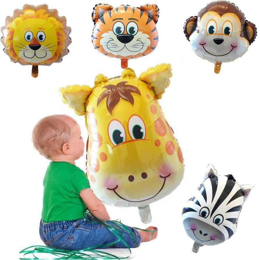 Set 5 baloane animalute 35 cm, It's Party Time, petrecere aniversara ...