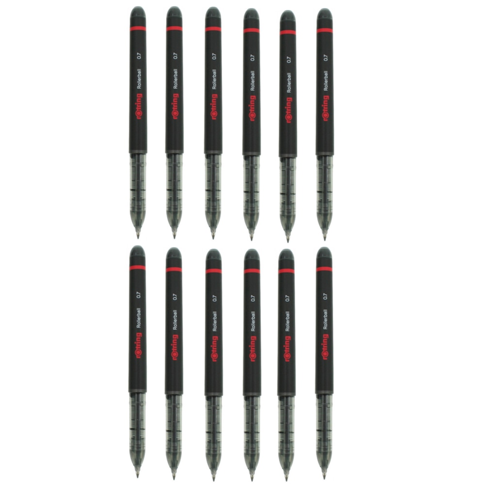 Pachet 12 x Roller 0.7mm Negru, Rotring - eMAG.ro
