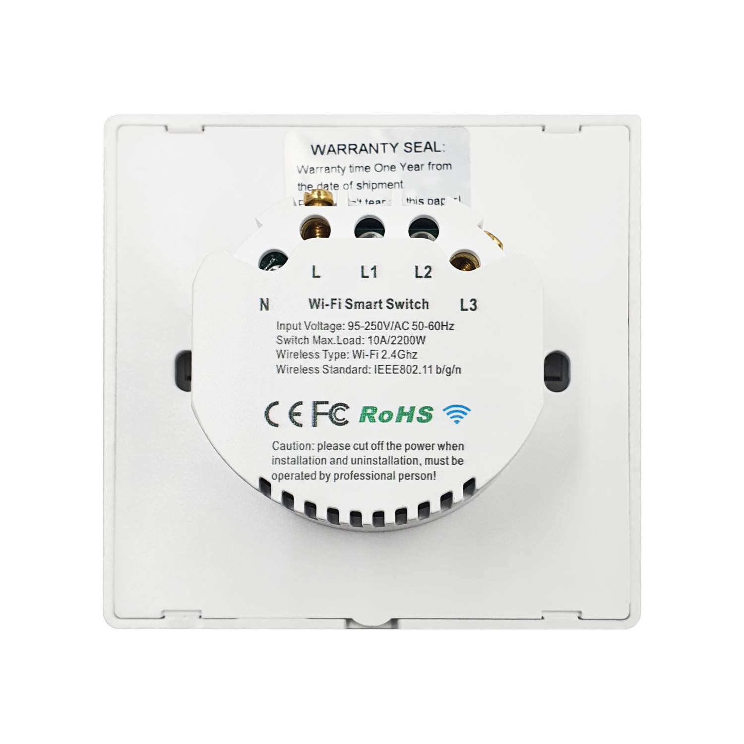 Buton Wifi, fara linie neutra, 1 banda, alb - eMAG.ro