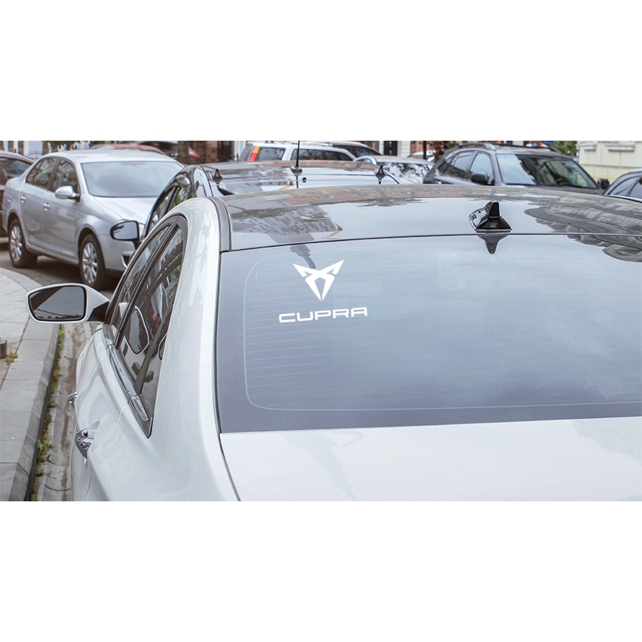 Sticker auto ''Cupra v2'', 20x21 cm, Alb - eMAG.ro
