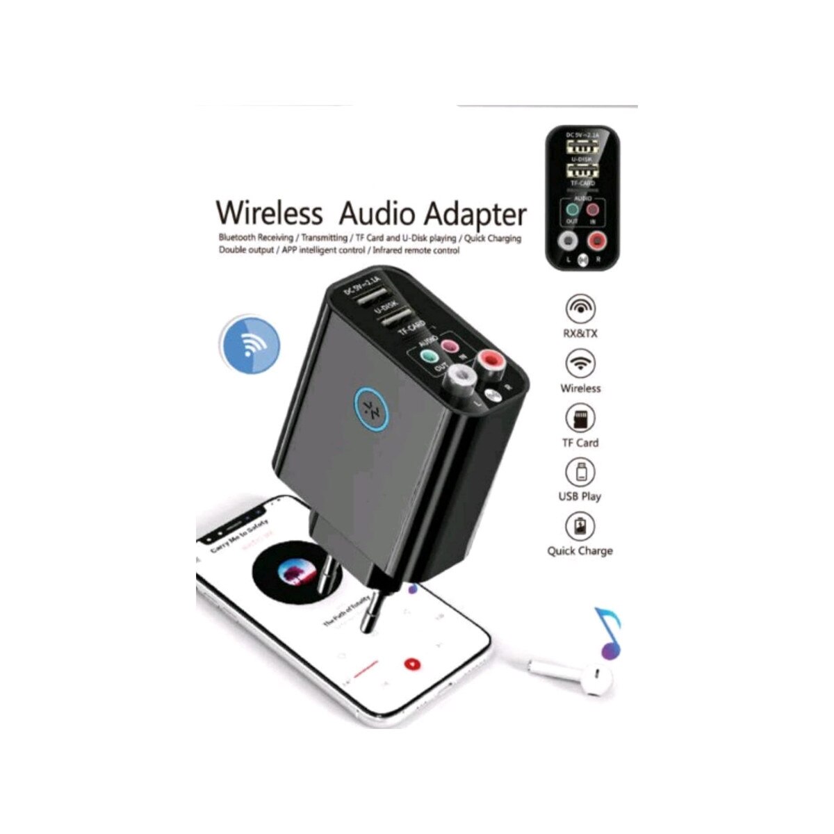 Безжичен аудио адаптер, Saiconcept, Bluetooth - eMAG.bg