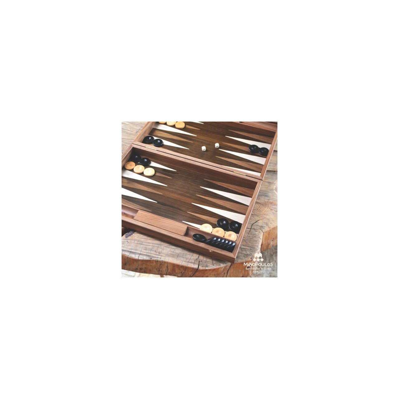 Joc de table Manopoulos Luxury Stejar cu Puncte de Nuc - eMAG.ro