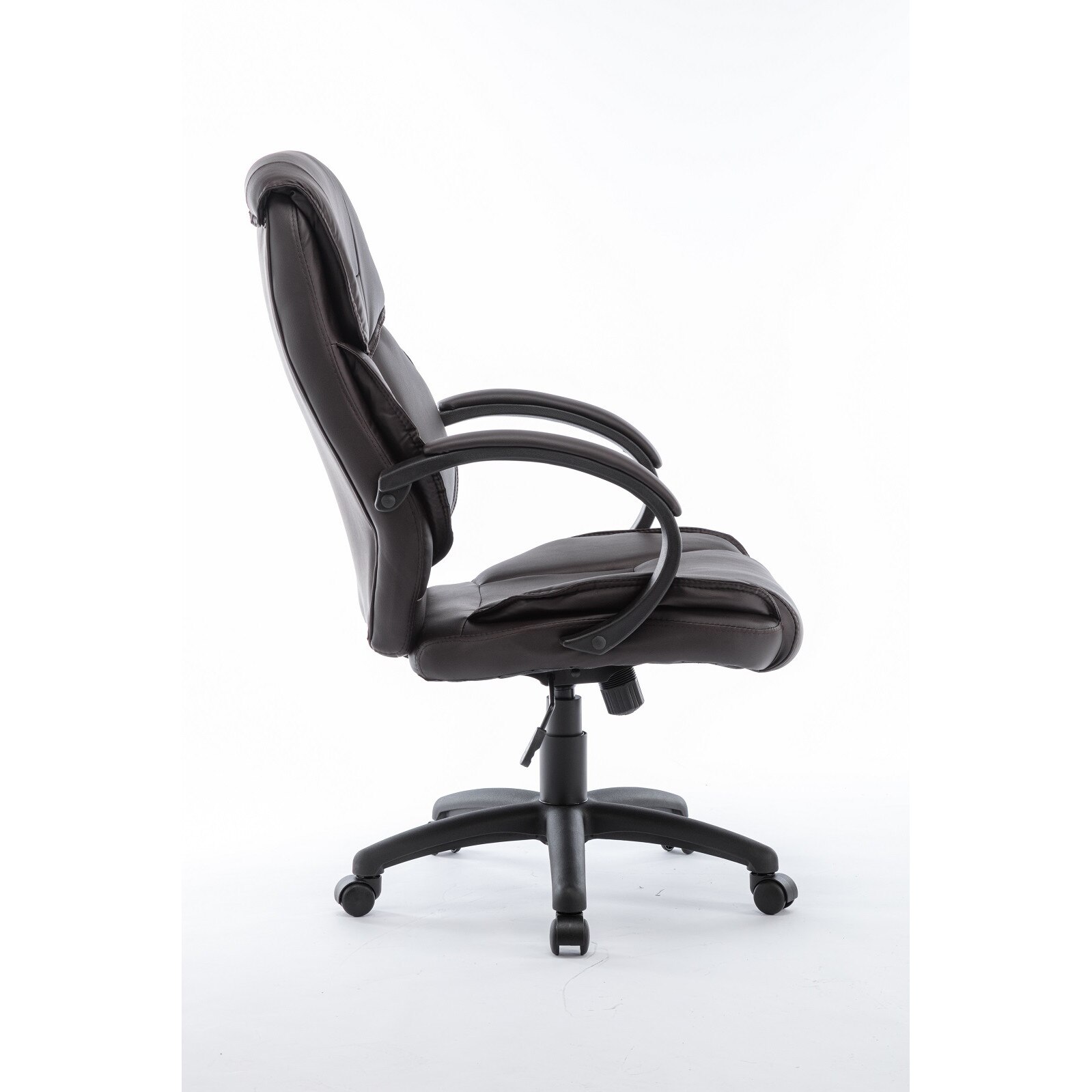 Scaun birou, piele ecologica, Maro Inchis - eMAG.ro