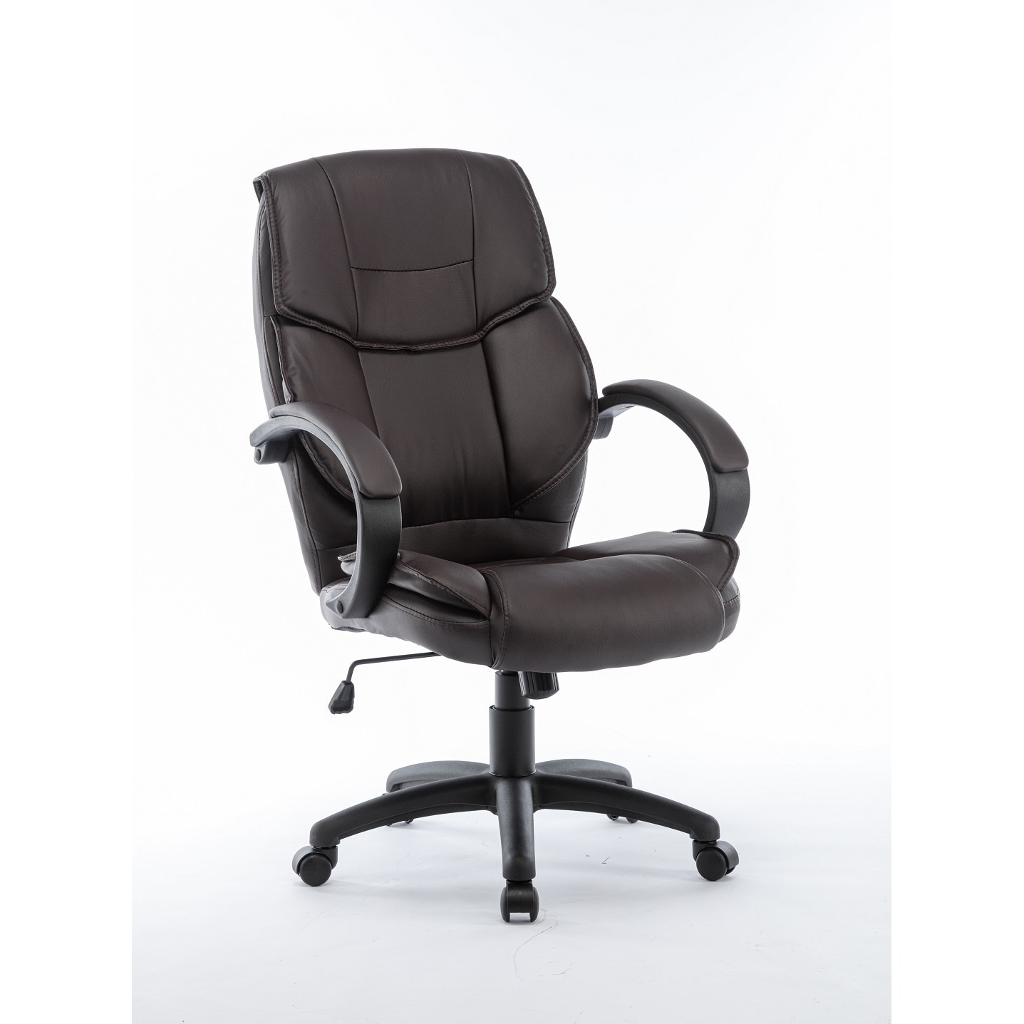 Scaun birou, piele ecologica, Maro Inchis - eMAG.ro