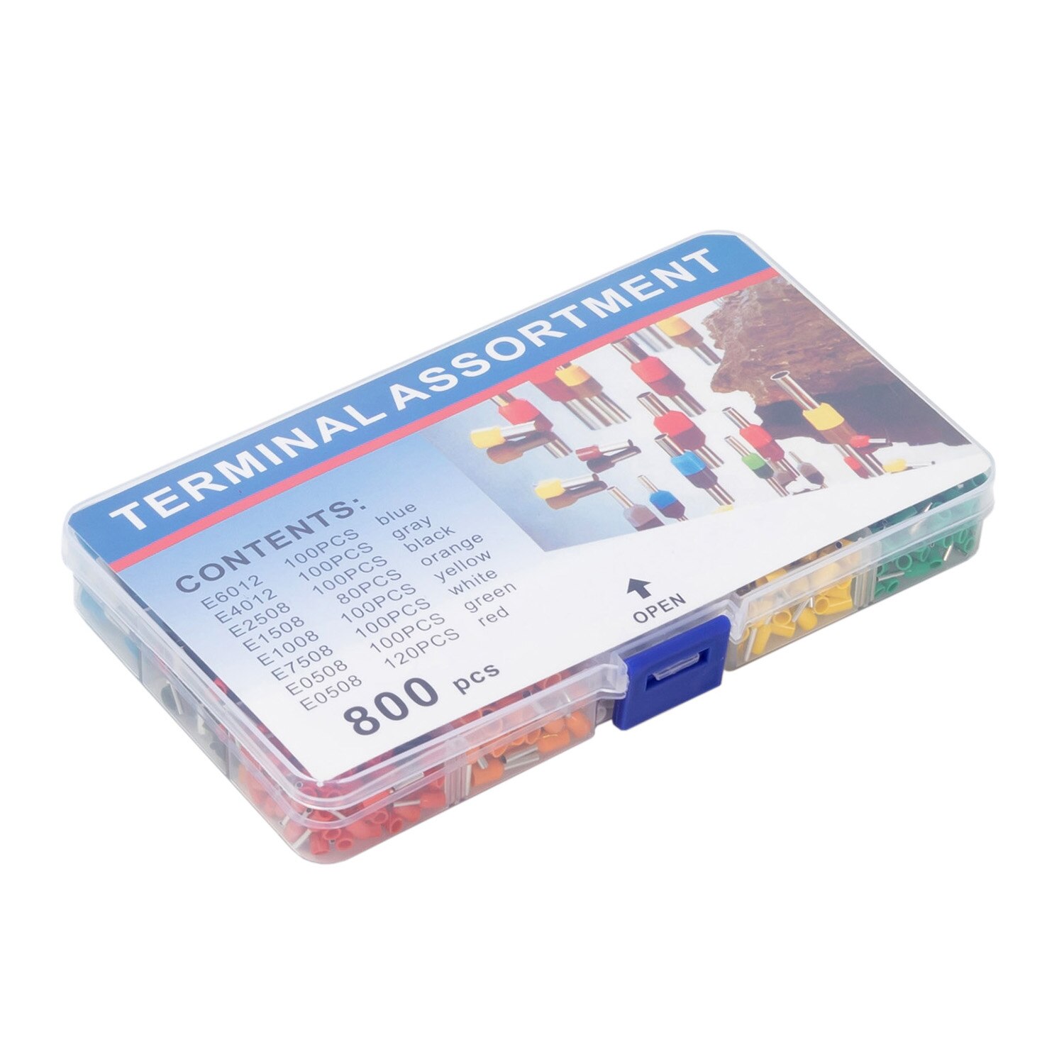 Set cleste pentru sertizat pini de capat HSC8 6-4A 0.25 - 10mm si 800 ...