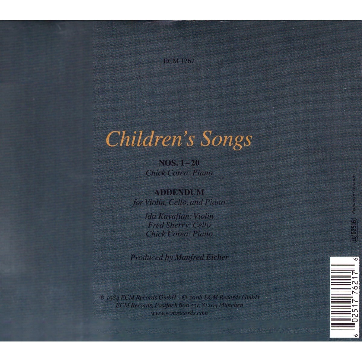 Chick Corea - Children's Songs - CD vinyl replica - eMAG.ro