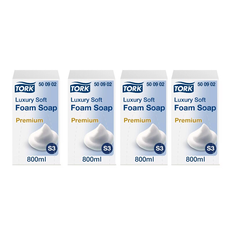 Set 4 Sapunuri spuma Tork S3 Premium, 800 ml - eMAG.ro