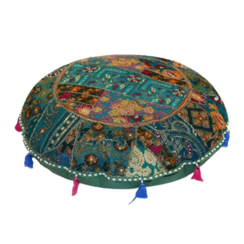 Perna Boho, ZENIQUE, Bumbac, 43x43 cm, Verde - eMAG.ro