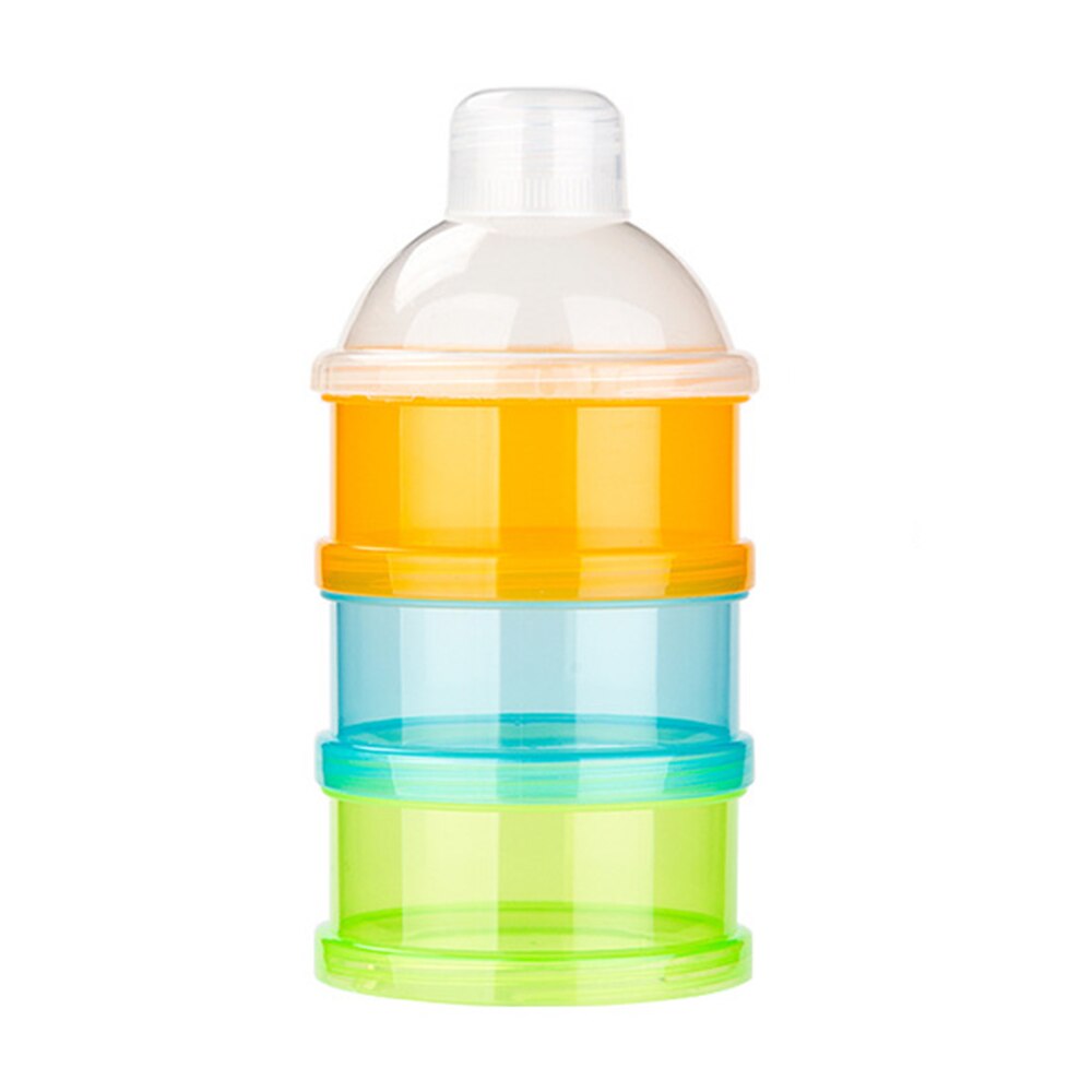 Recipient stocare lapte praf Bebumi, model F, Multicolor, 3 nivele - eMAG.ro