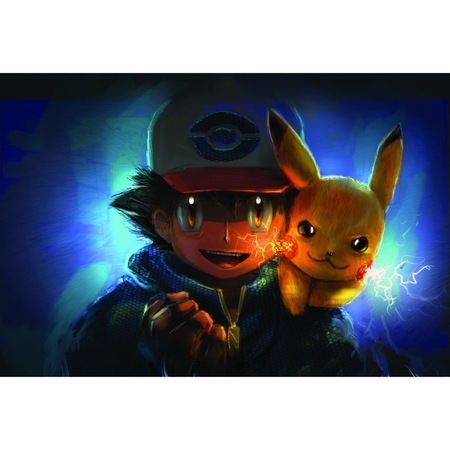 Pokemon Poszter Ash And Pikachu Artwork, 61x90cm, Többszínű - eMAG.hu